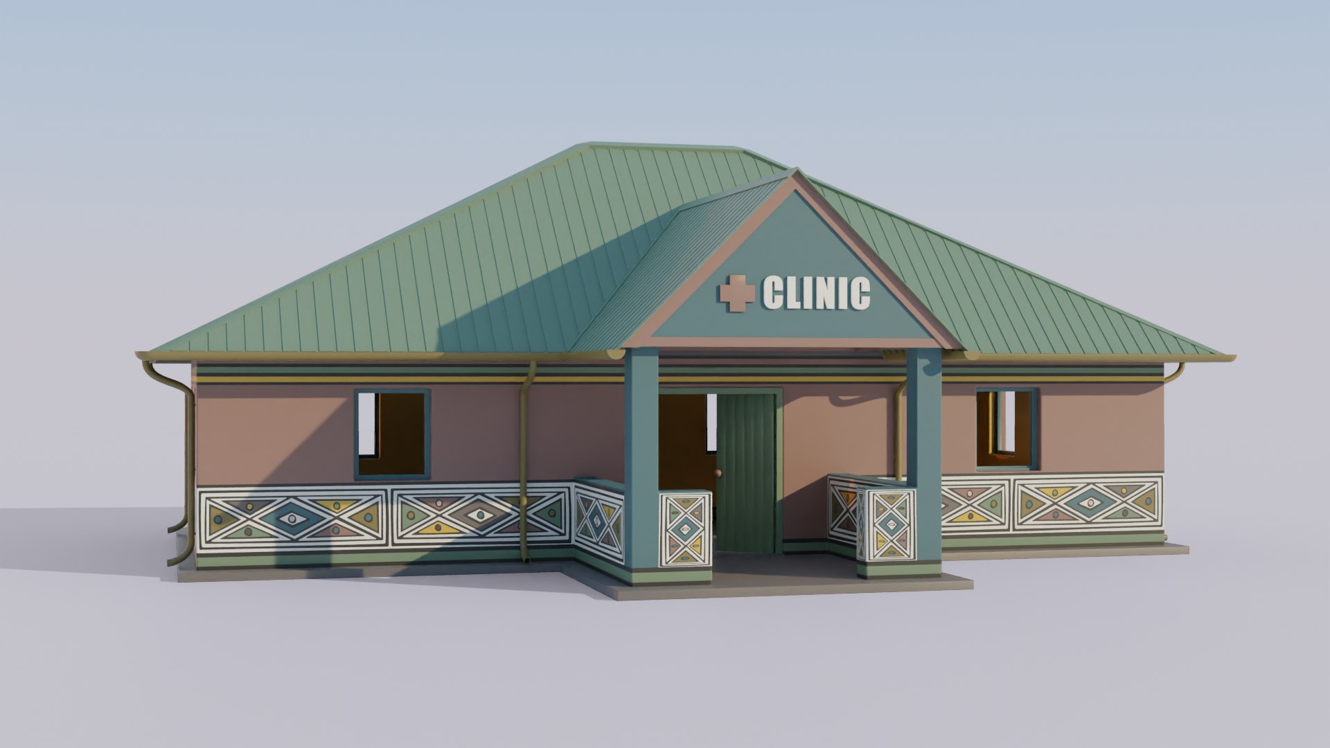 3D Model African Rural Clinic - TurboSquid 1867459