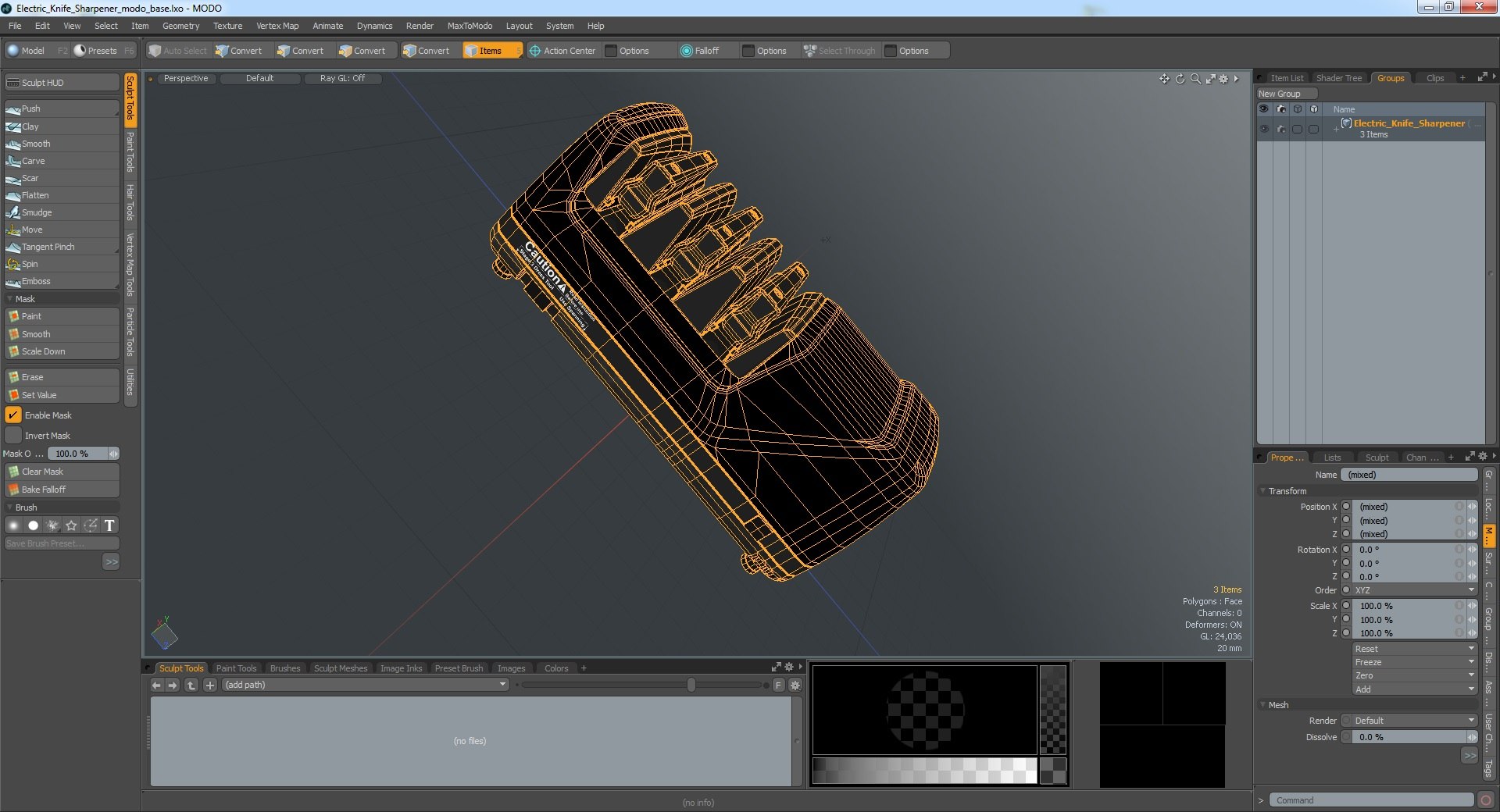 Electric knife sharpener sharp 3D model - TurboSquid 1645895