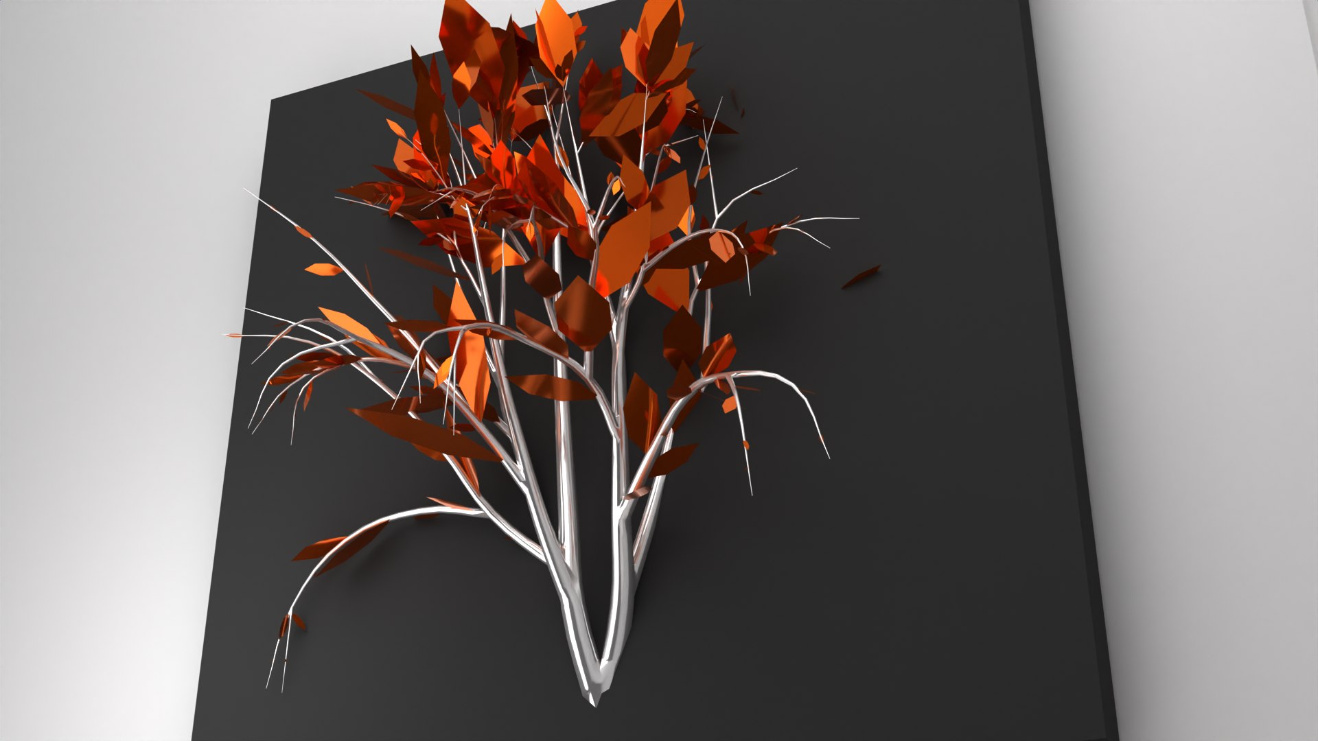 3D Wall Decoration Tree Metalic Style Model - TurboSquid 2064132