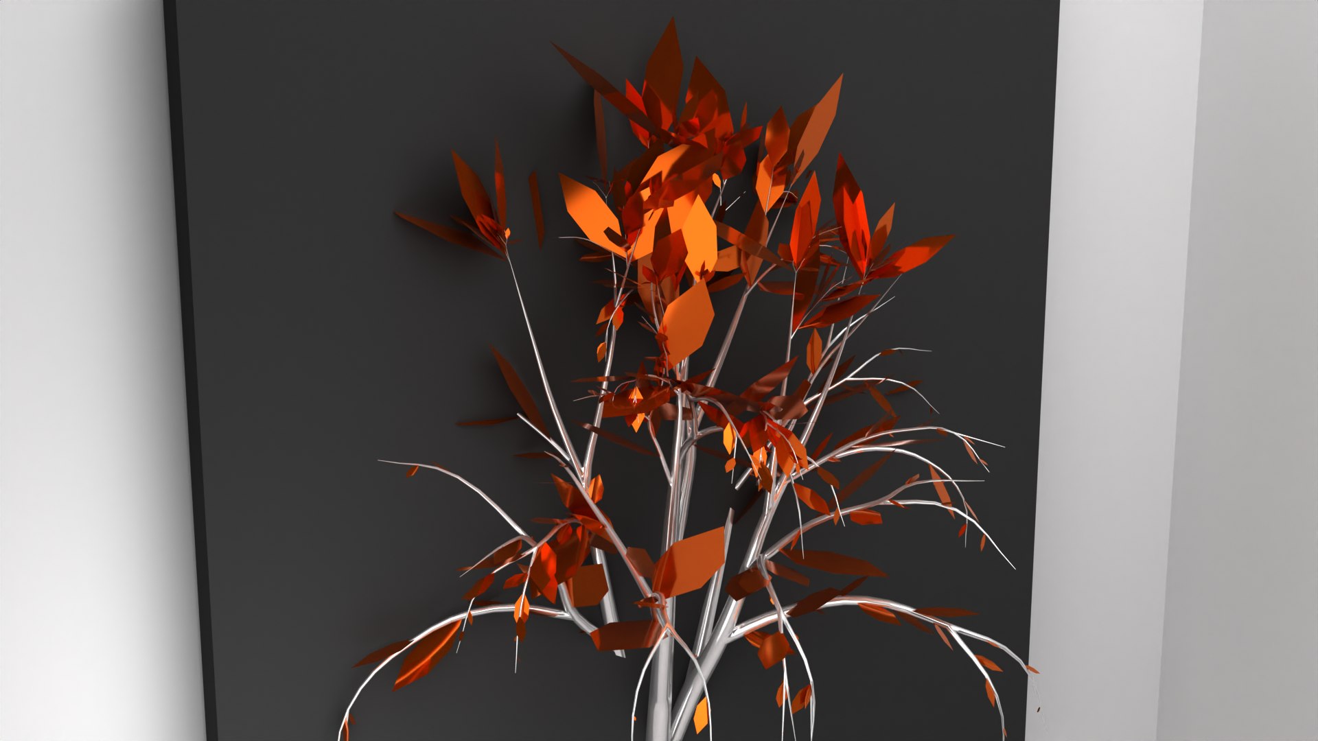 3D Wall Decoration Tree Metalic Style Model - TurboSquid 2064132
