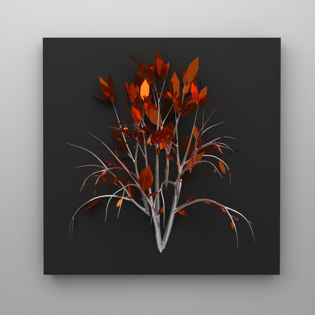 3D Wall Decoration Tree Metalic Style Model - TurboSquid 2064132