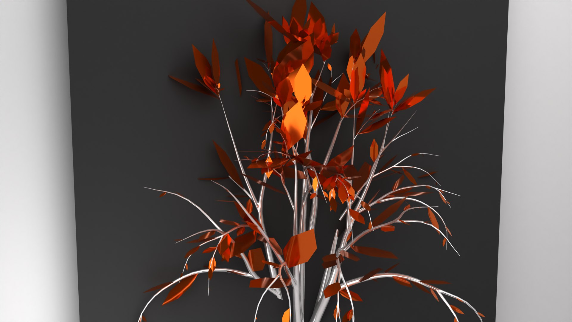 3D Wall Decoration Tree Metalic Style model - TurboSquid 2064132