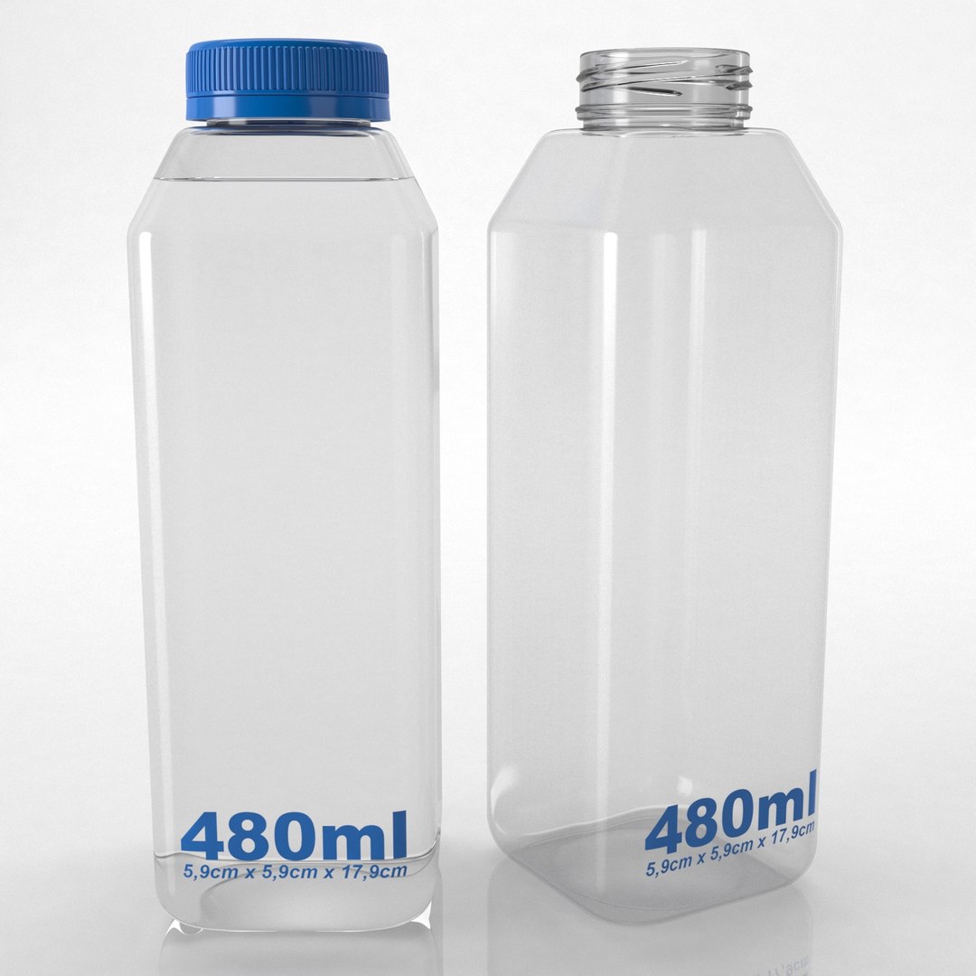 Bottle 480ml 3D Model - TurboSquid 1784157
