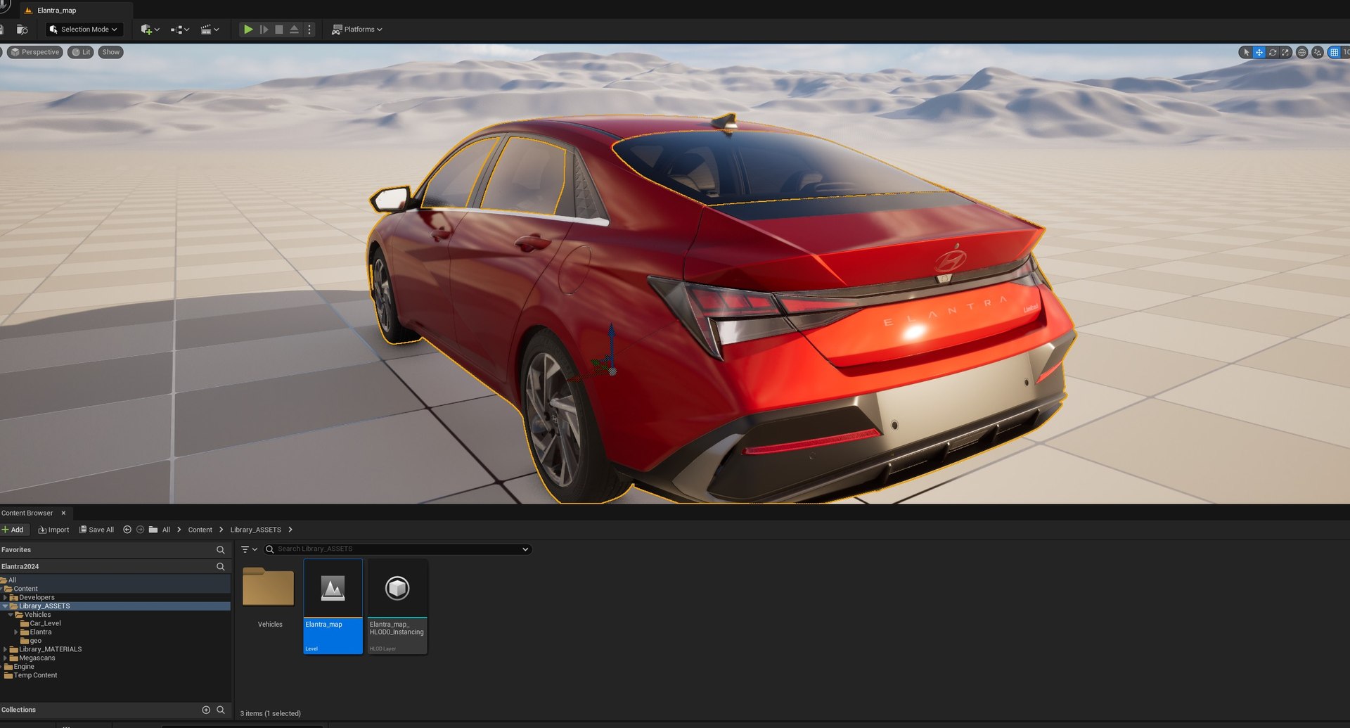 Elantra 2024 -Detailed-Vray-Redshift-Unreal-Render Ready 3D Model - TurboSquid 2411549