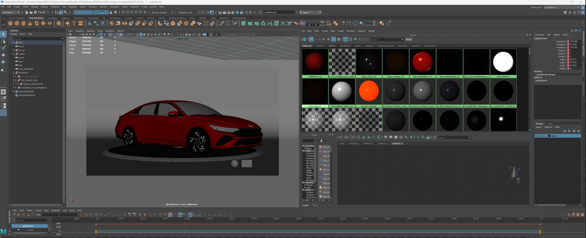 Elantra 2024 -Detailed-Vray-Redshift-Unreal-Render Ready 3D Model - TurboSquid 2411549