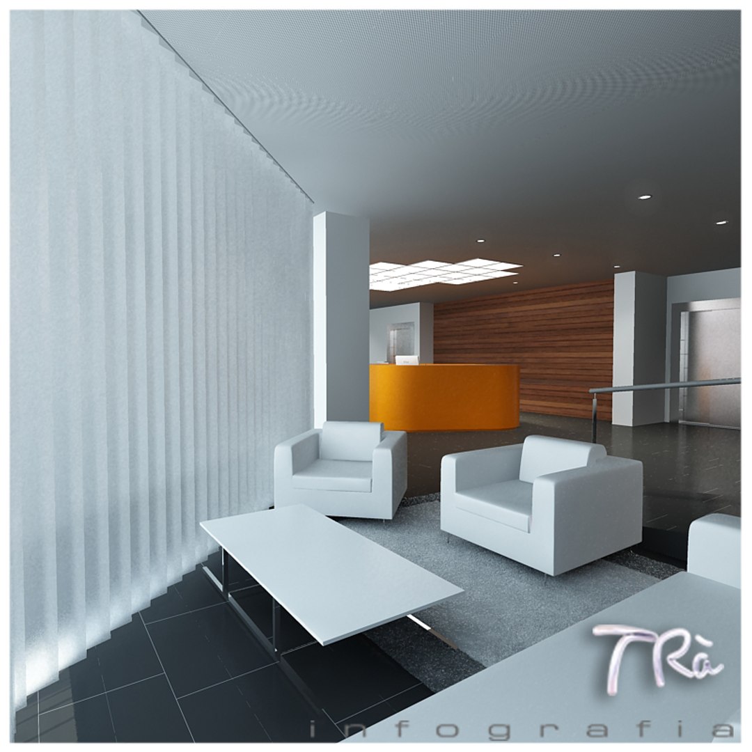 3d Model Interior Office Reception