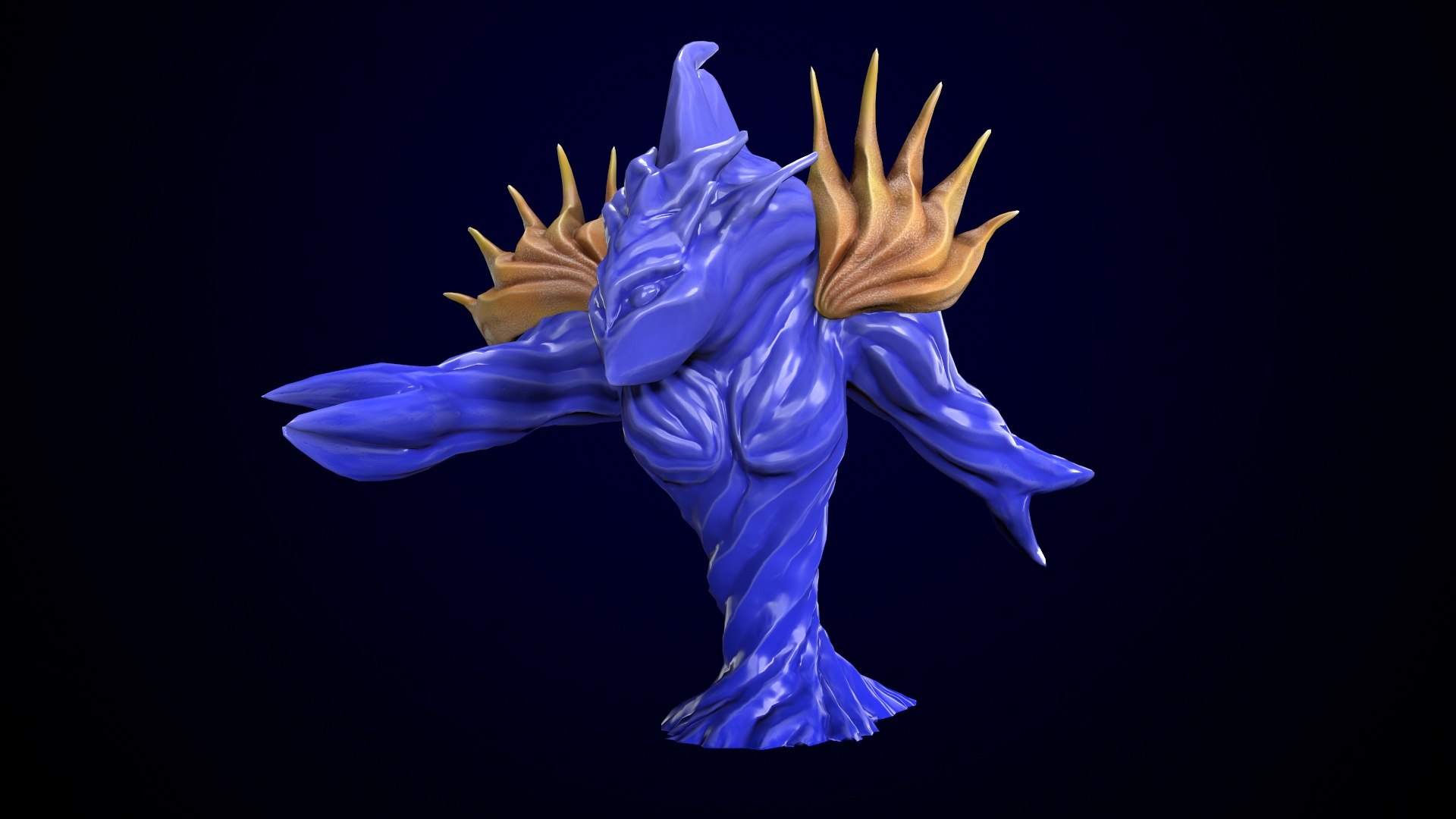 3D Low-poly Model Of The Character Water Elemental Model - TurboSquid ...