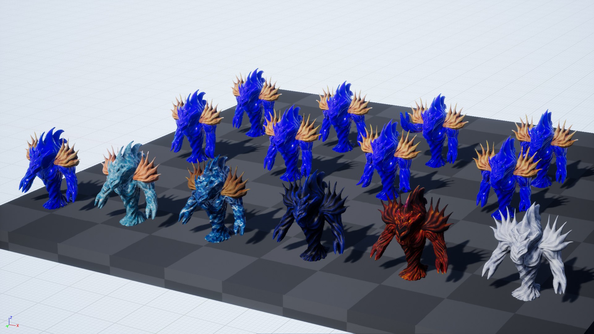 3D Low-poly model of the character Water Elemental model - TurboSquid ...