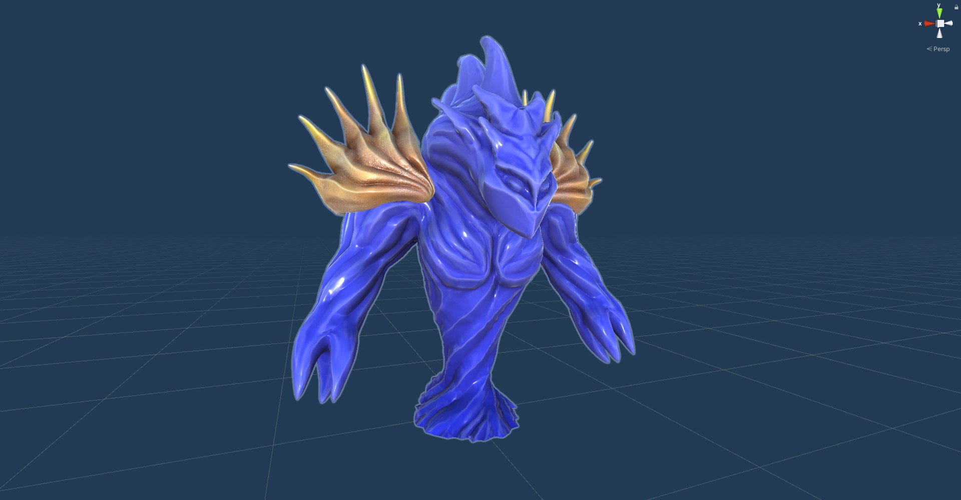 3D Low-poly Model Of The Character Water Elemental Model - TurboSquid ...