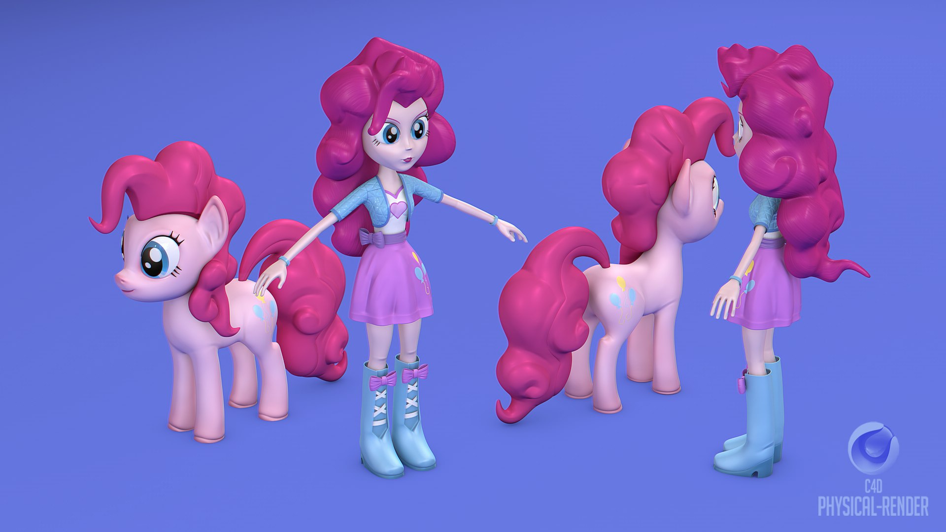 Human Pinkie Pie Character Model - TurboSquid 1713933