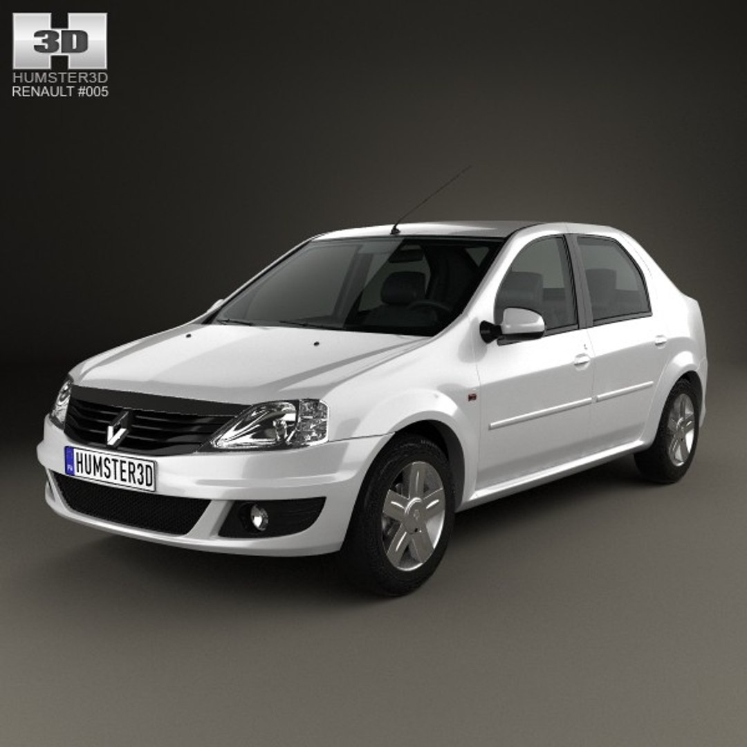 3d renault logan sedan