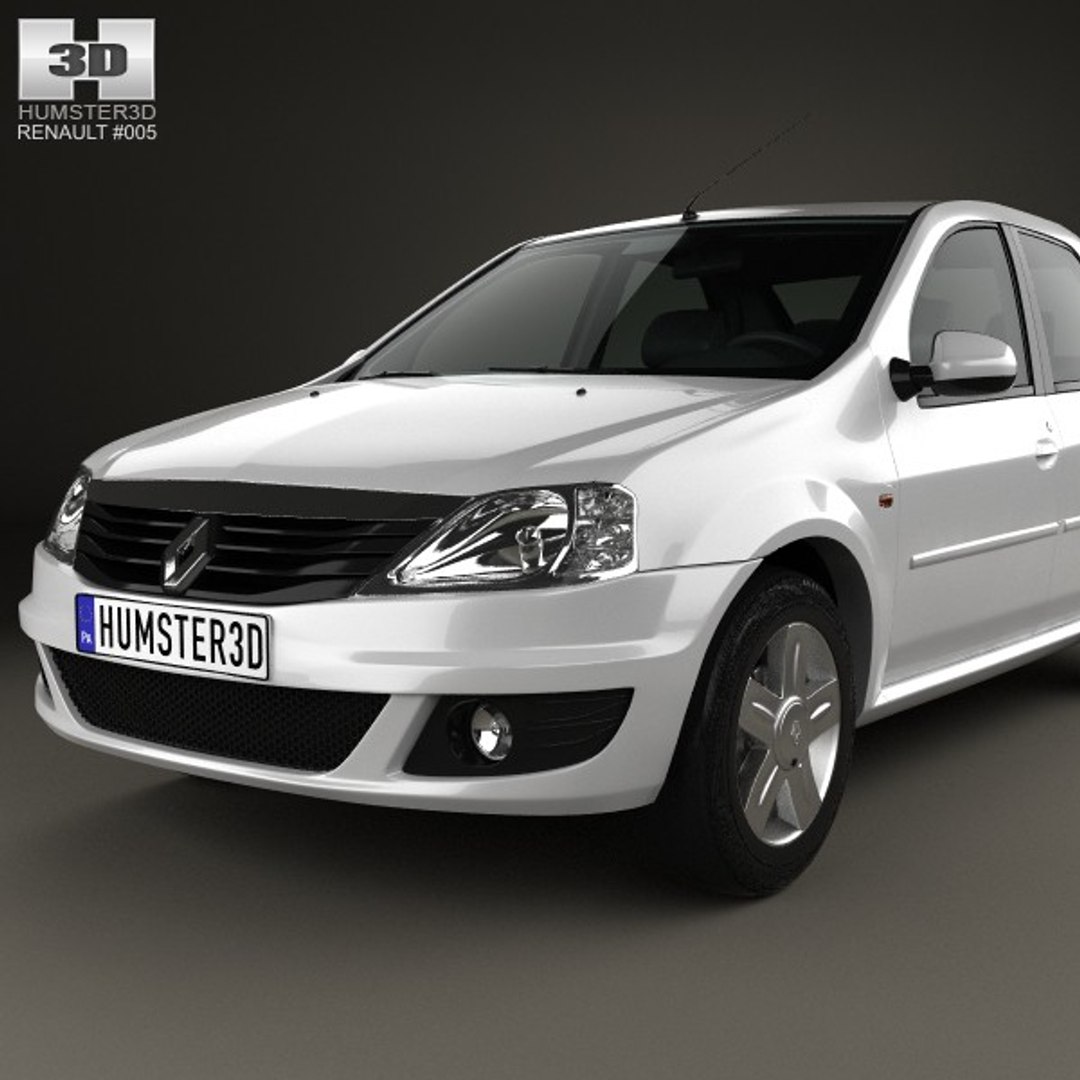 3d renault logan sedan