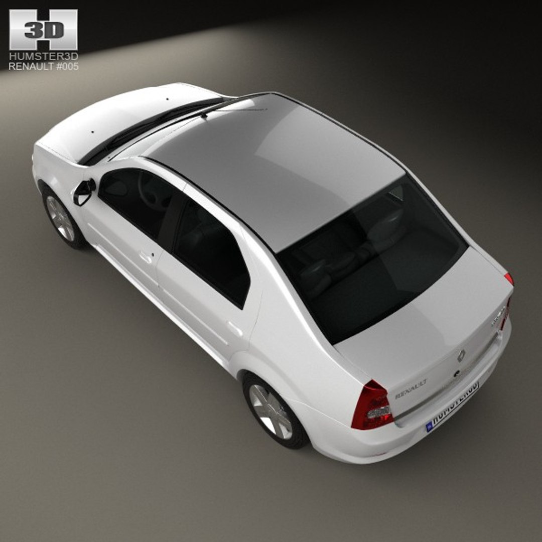 3d renault logan sedan