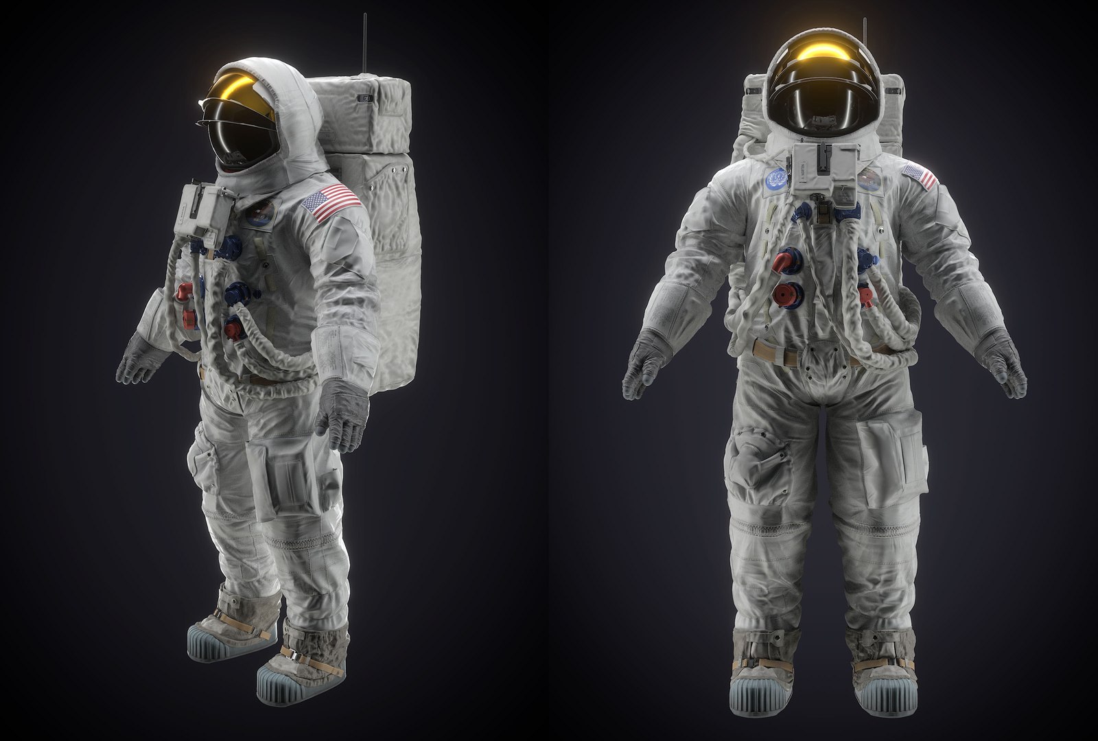 Apollo A7L Spacesuit - UN Insignia 3D - TurboSquid 1812499