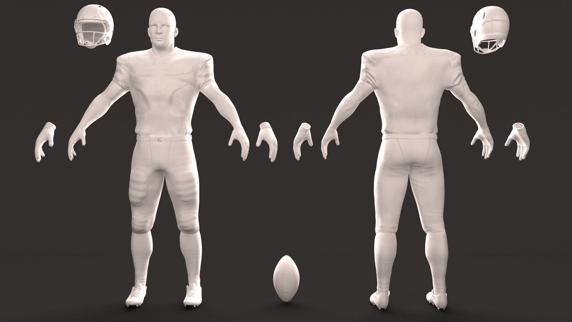 3D Football Player 2020 - TurboSquid 1541771