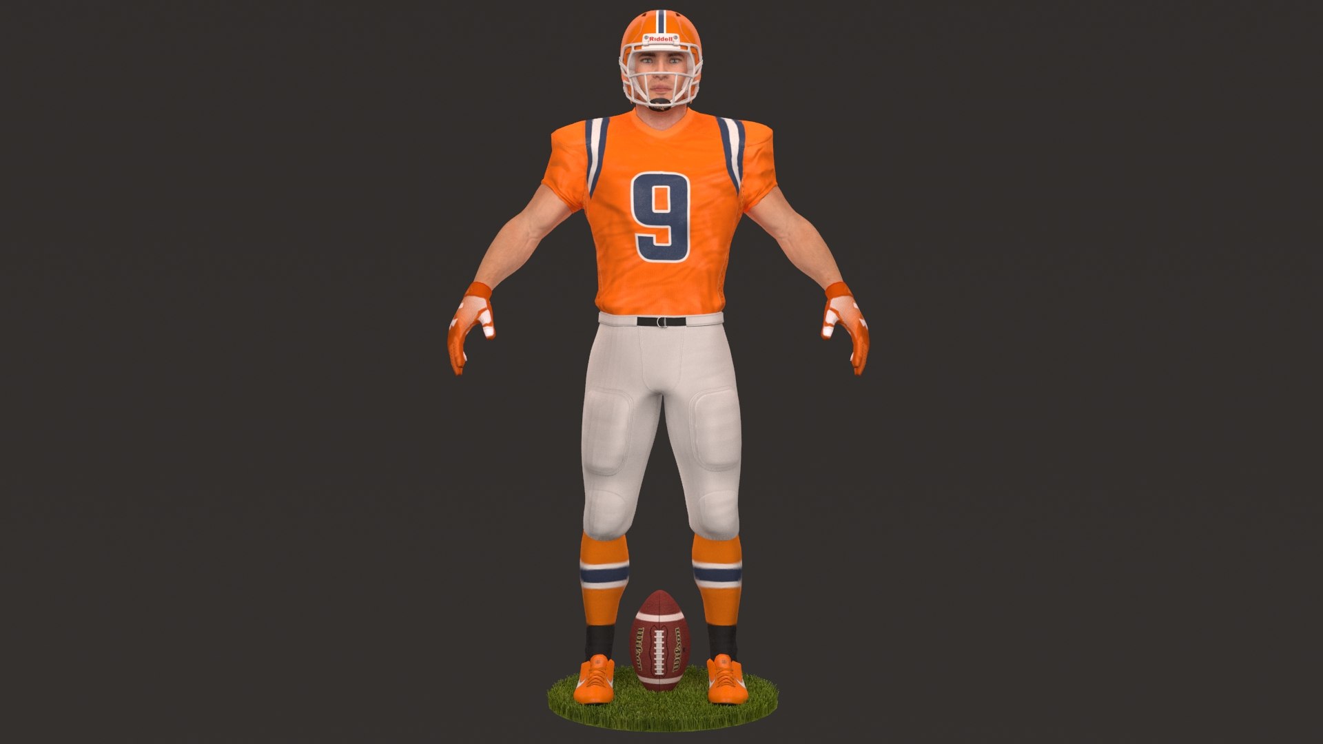 3D football player 2020 - TurboSquid 1541771