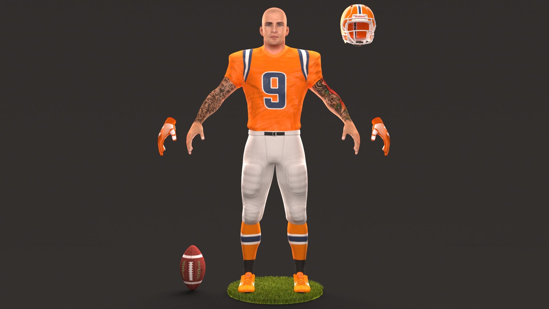 3D Football Player 2020 - TurboSquid 1541771