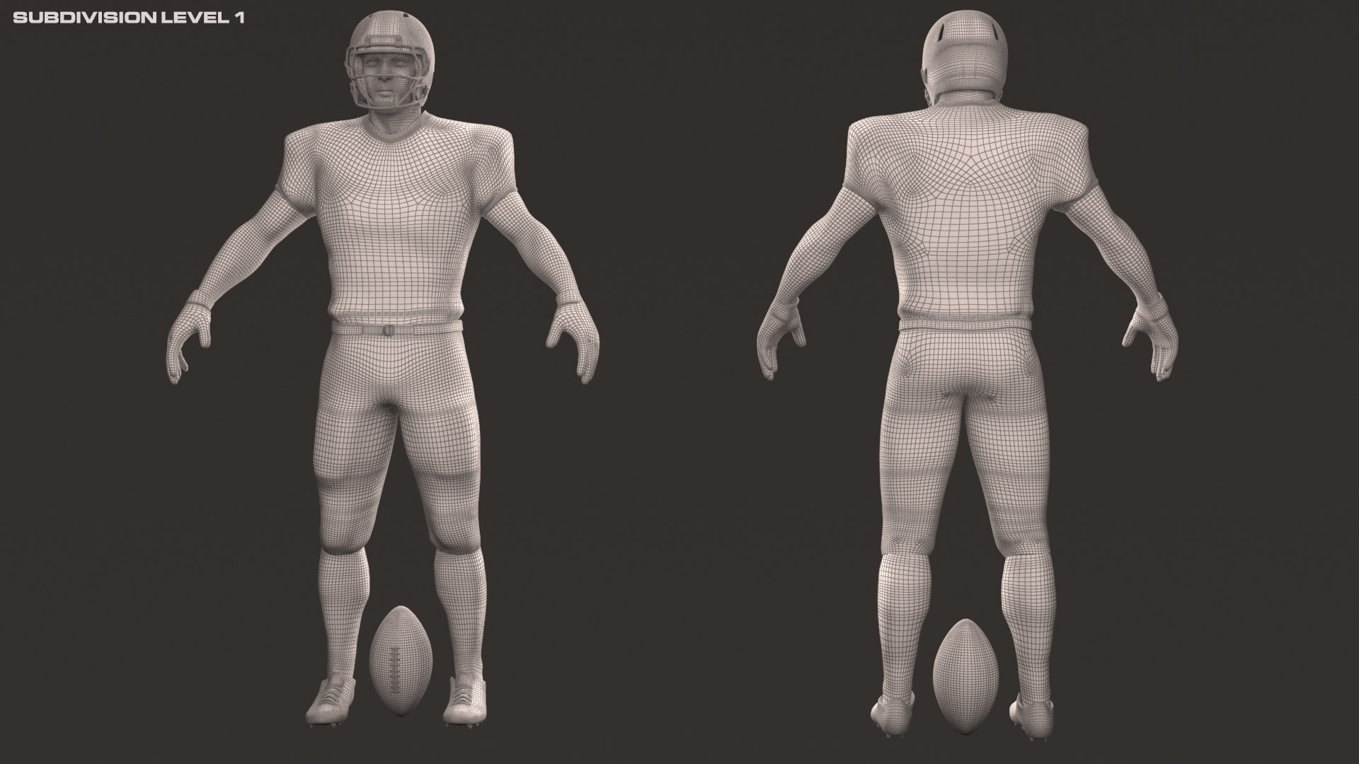 3D Football Player 2020 - TurboSquid 1541771