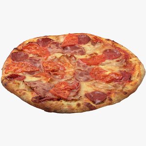 pizza real realistic 3d model