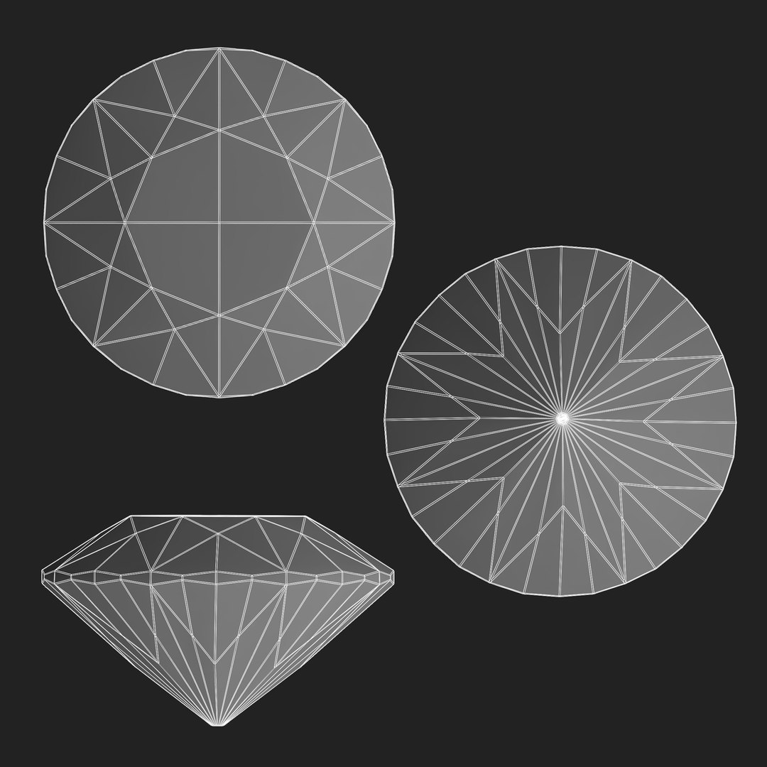 3d Diamond Materials Model