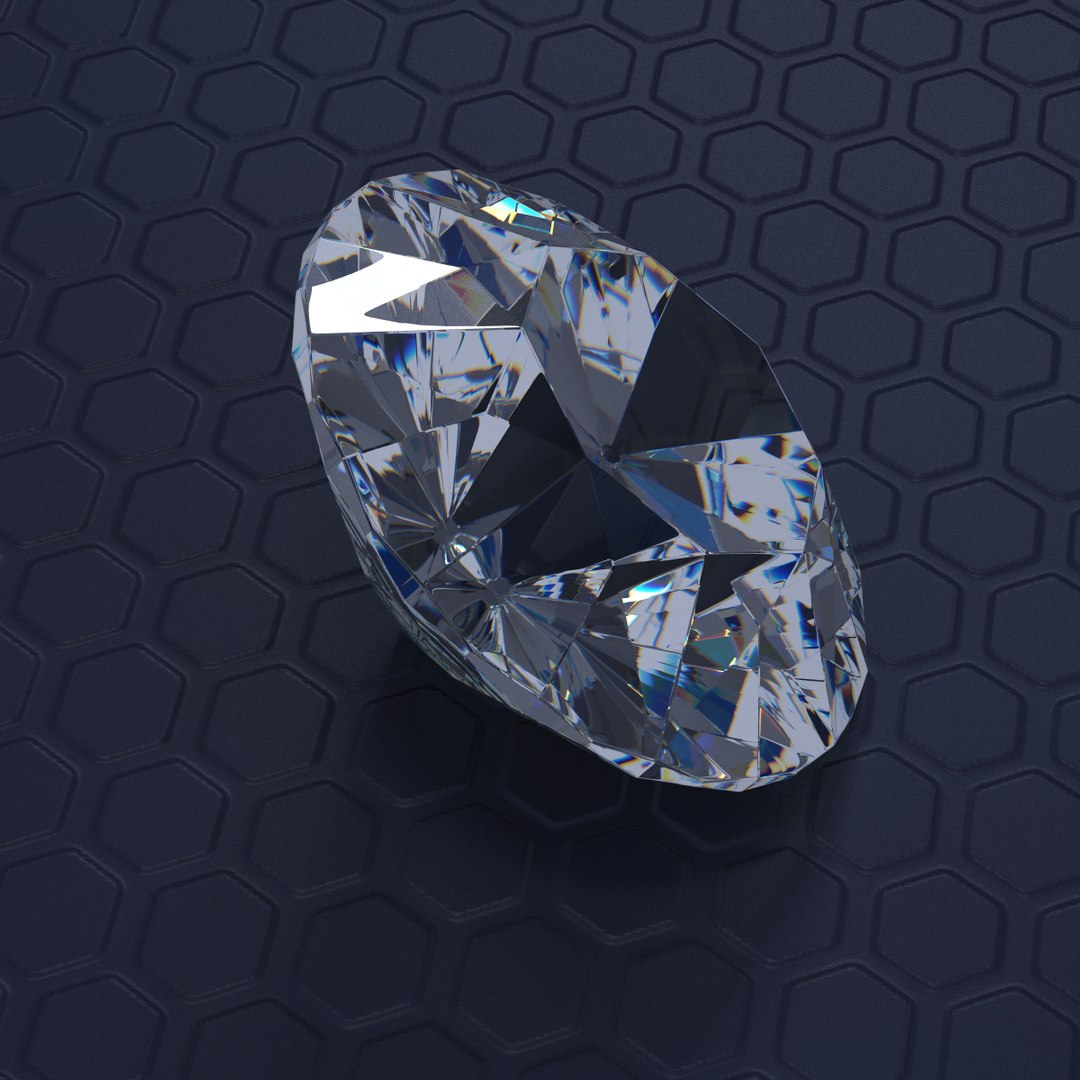 3d Diamond Materials Model
