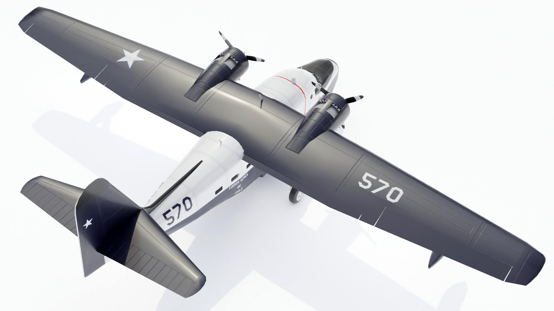 Grumman Hu-16 Albatross Aircraft 3d Model