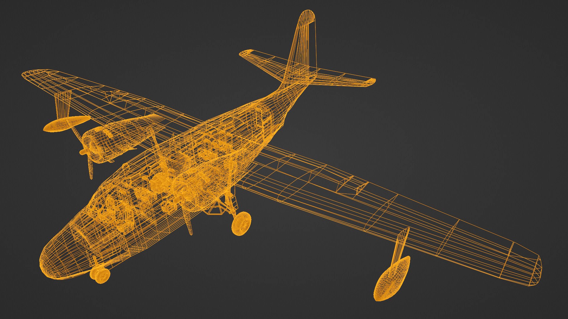 grumman hu-16 albatross aircraft 3d model
