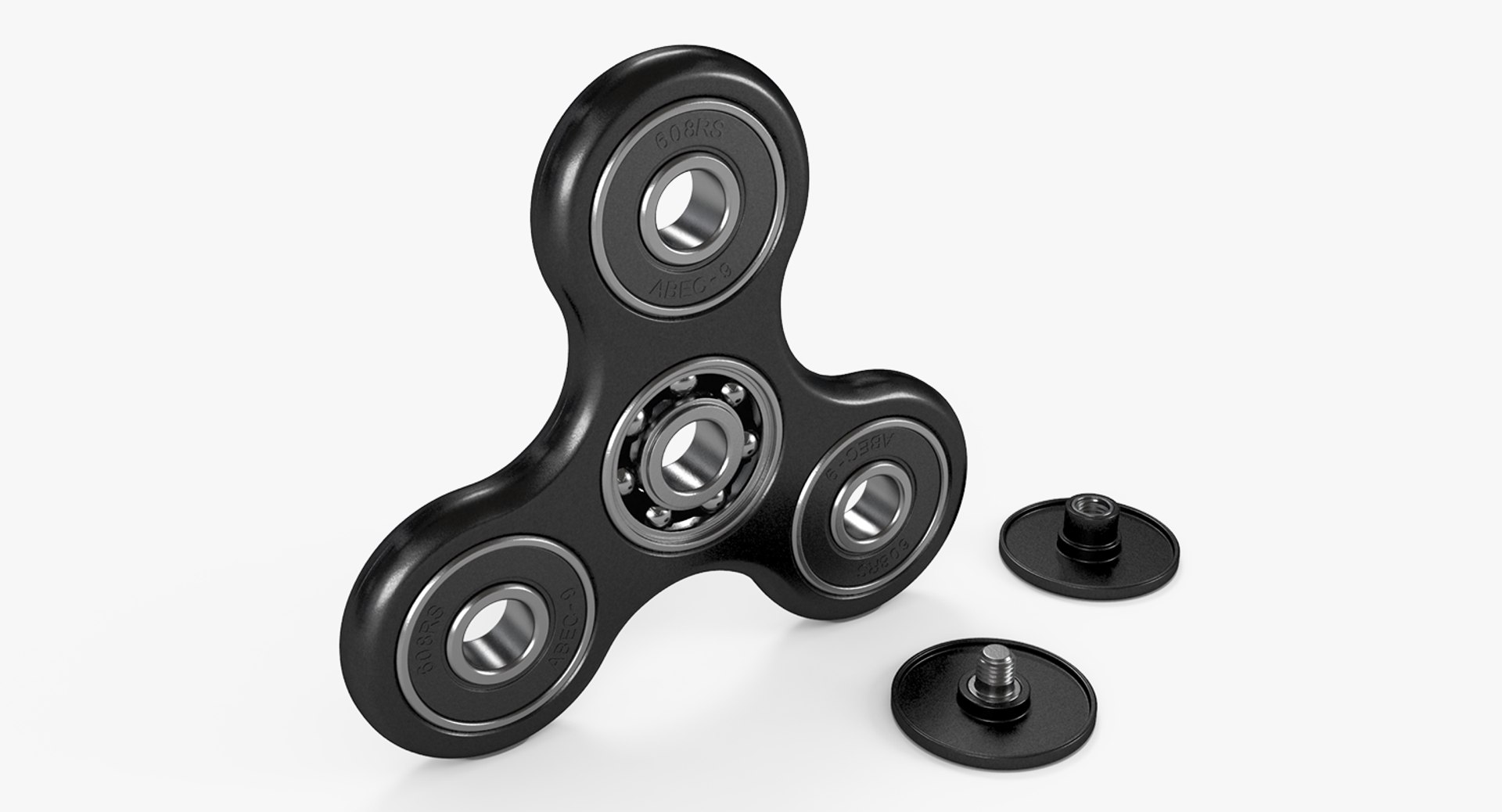 Fidget Spinner Black 3D Model - TurboSquid 1175736