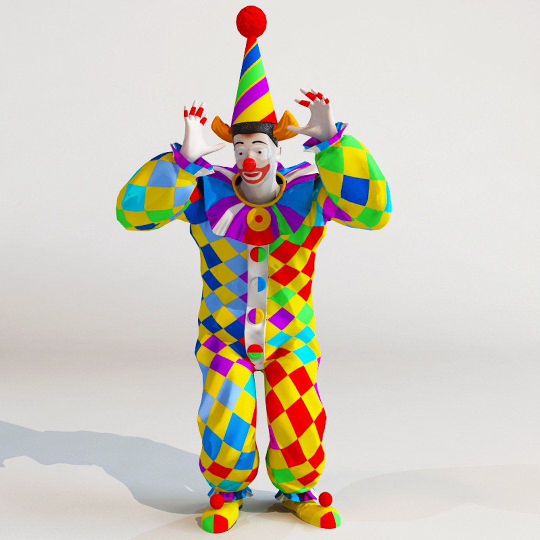 Clown Rigged Biped 3d Max