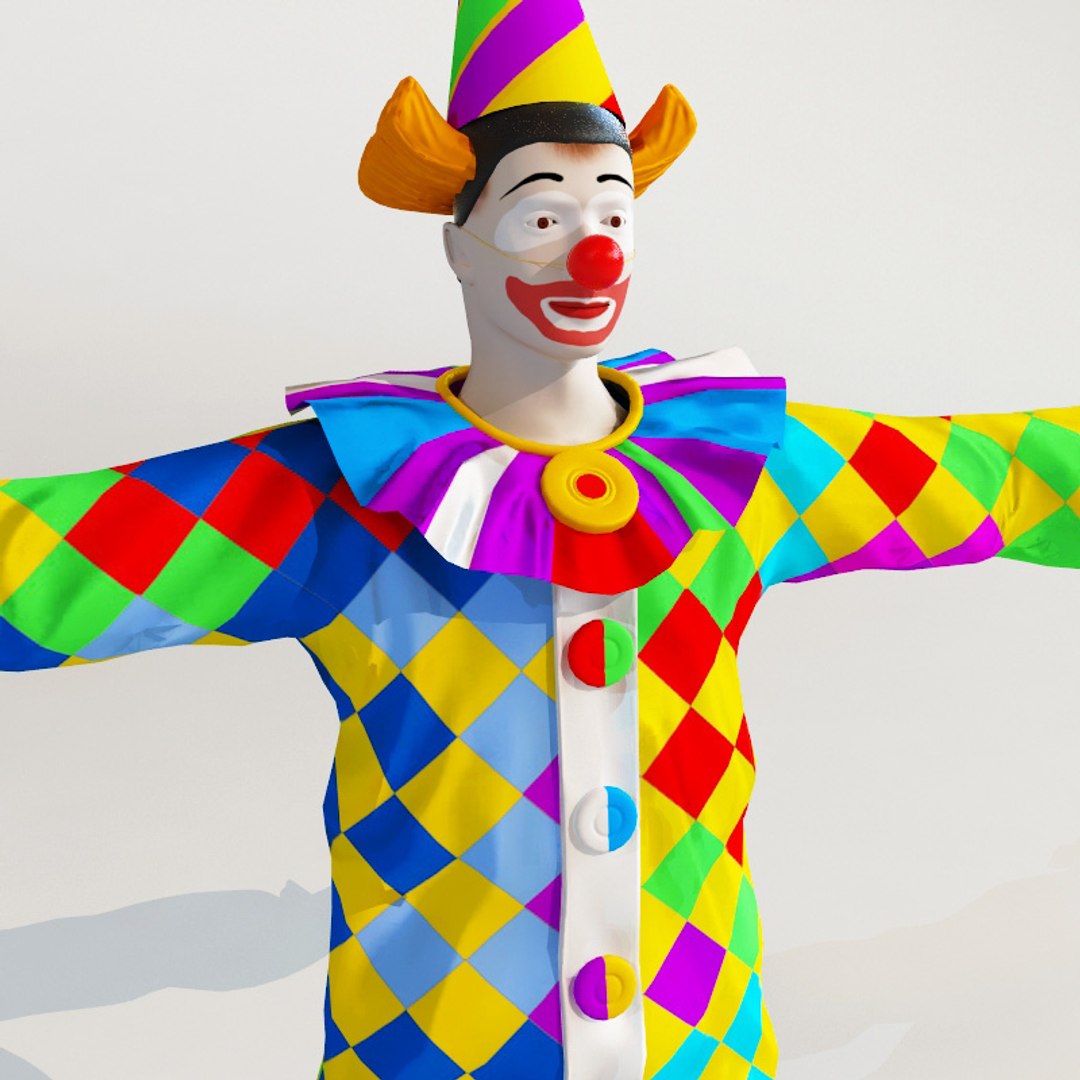 Clown Rigged Biped 3d Max