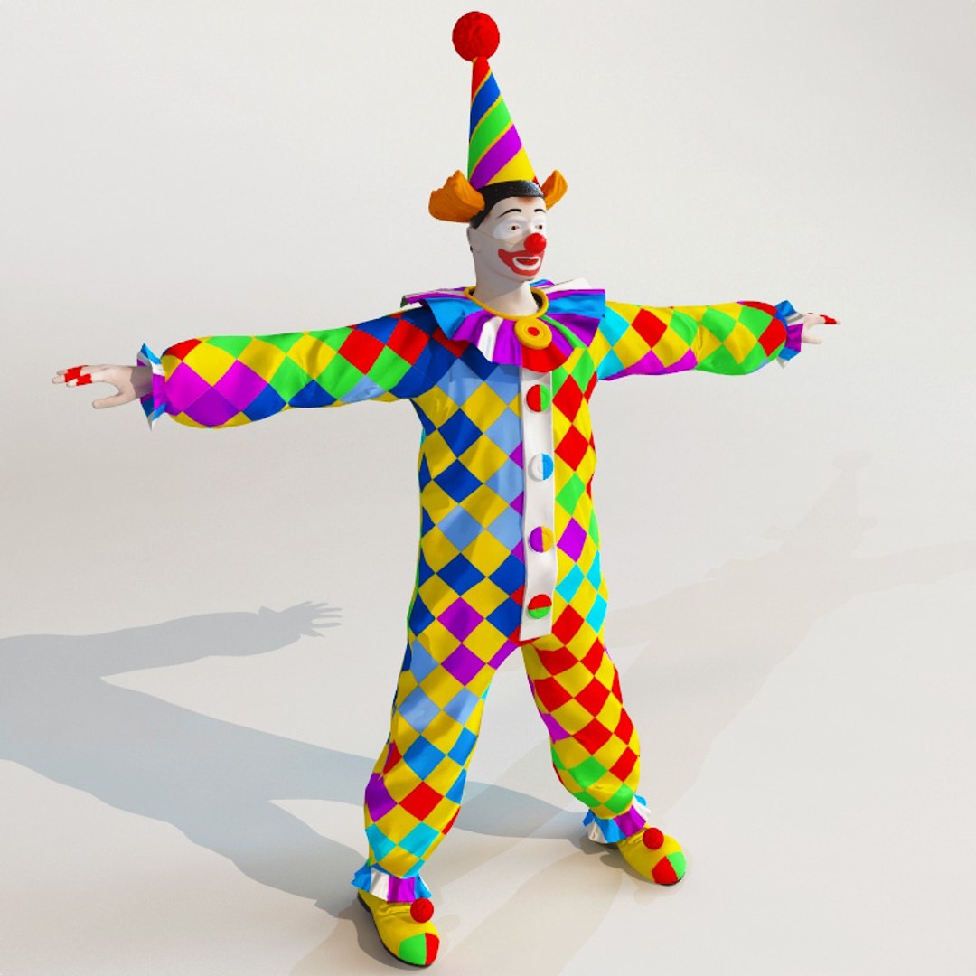 Clown Rigged Biped 3d Max