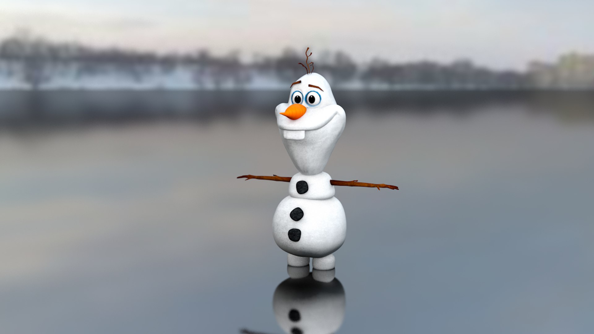modèle 3D de Olaf - TurboSquid 1491240