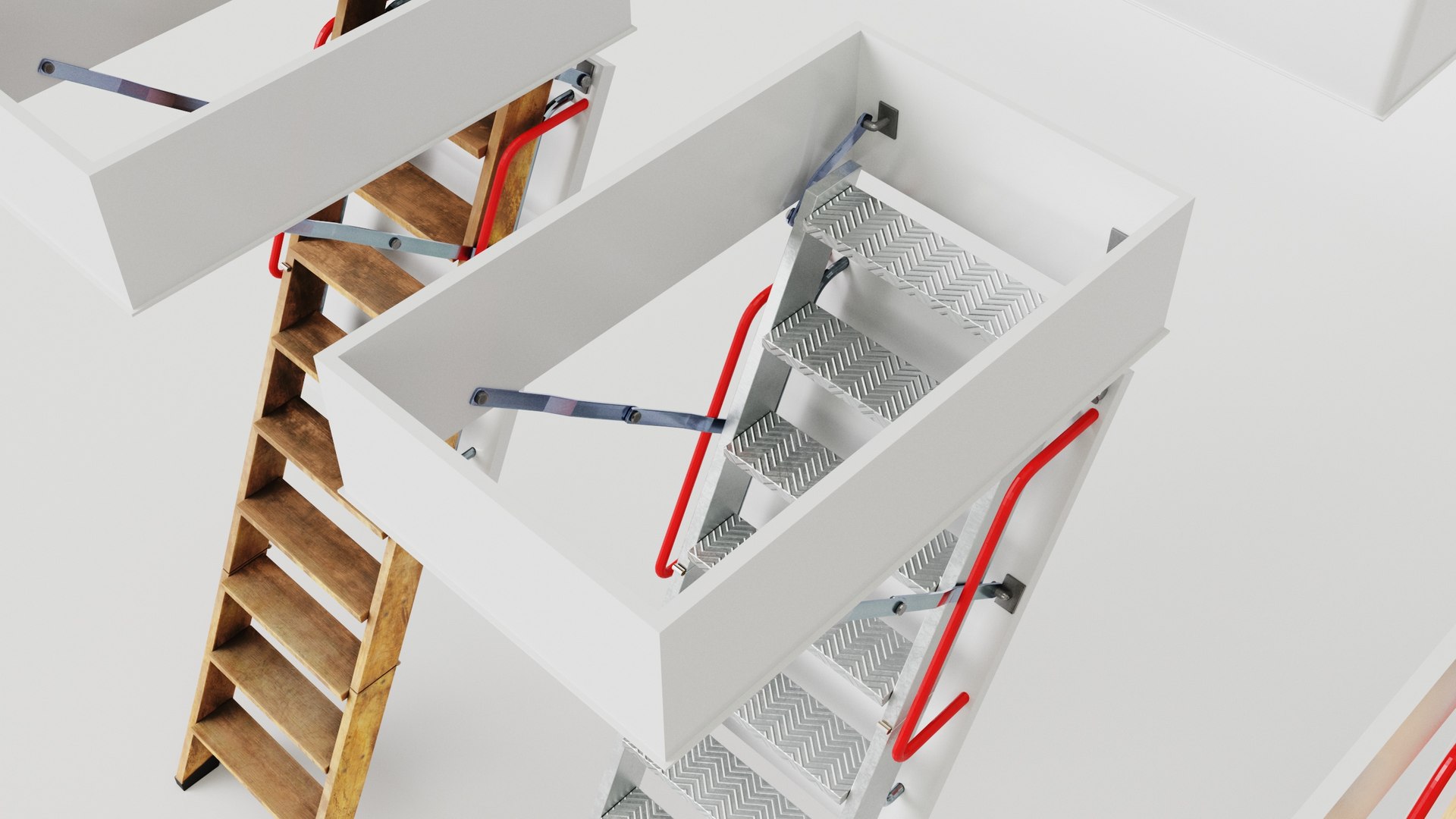 Loft Ladder 3D Model - TurboSquid 1857011