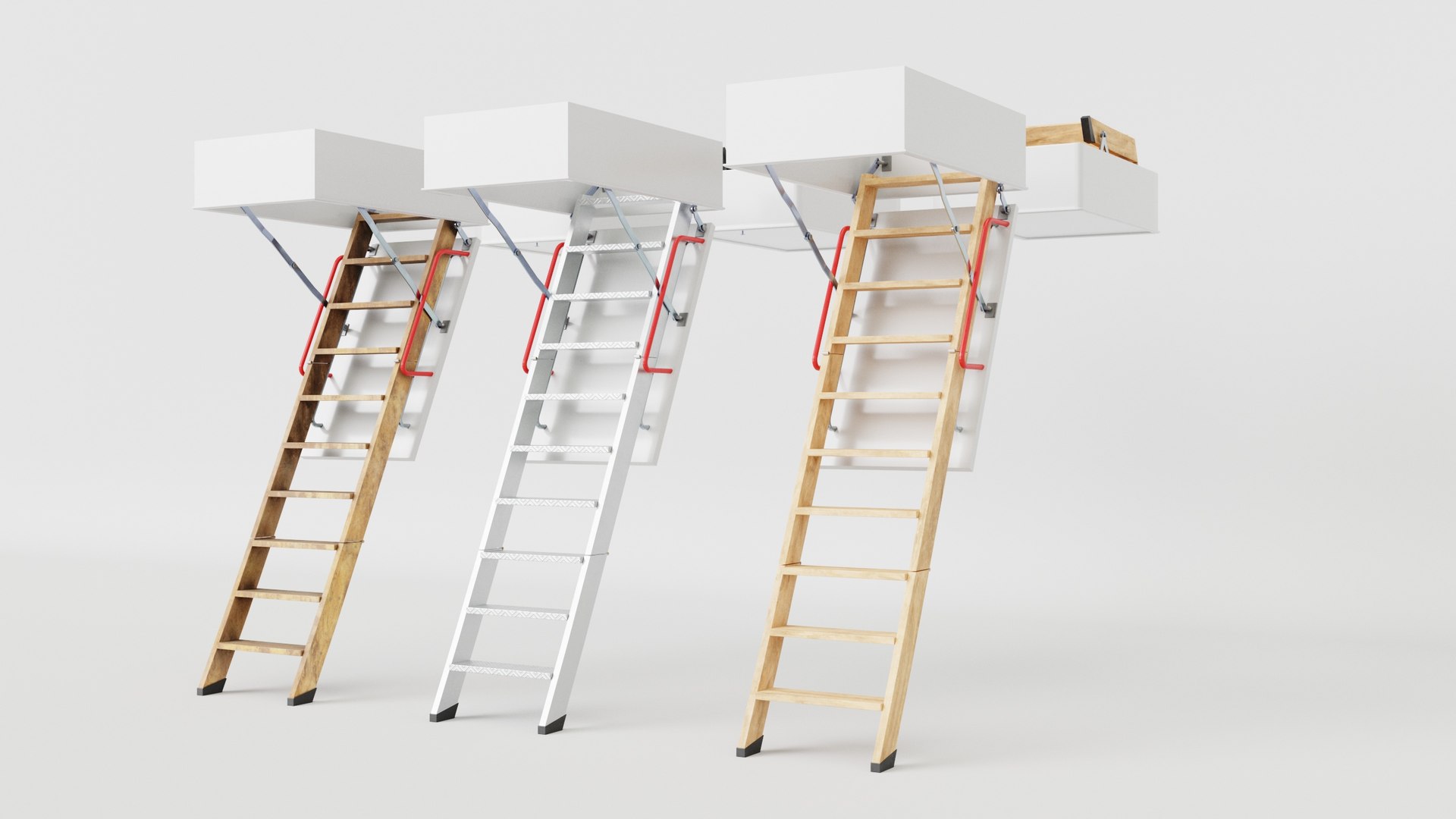 Loft Ladder 3D Model - TurboSquid 1857011