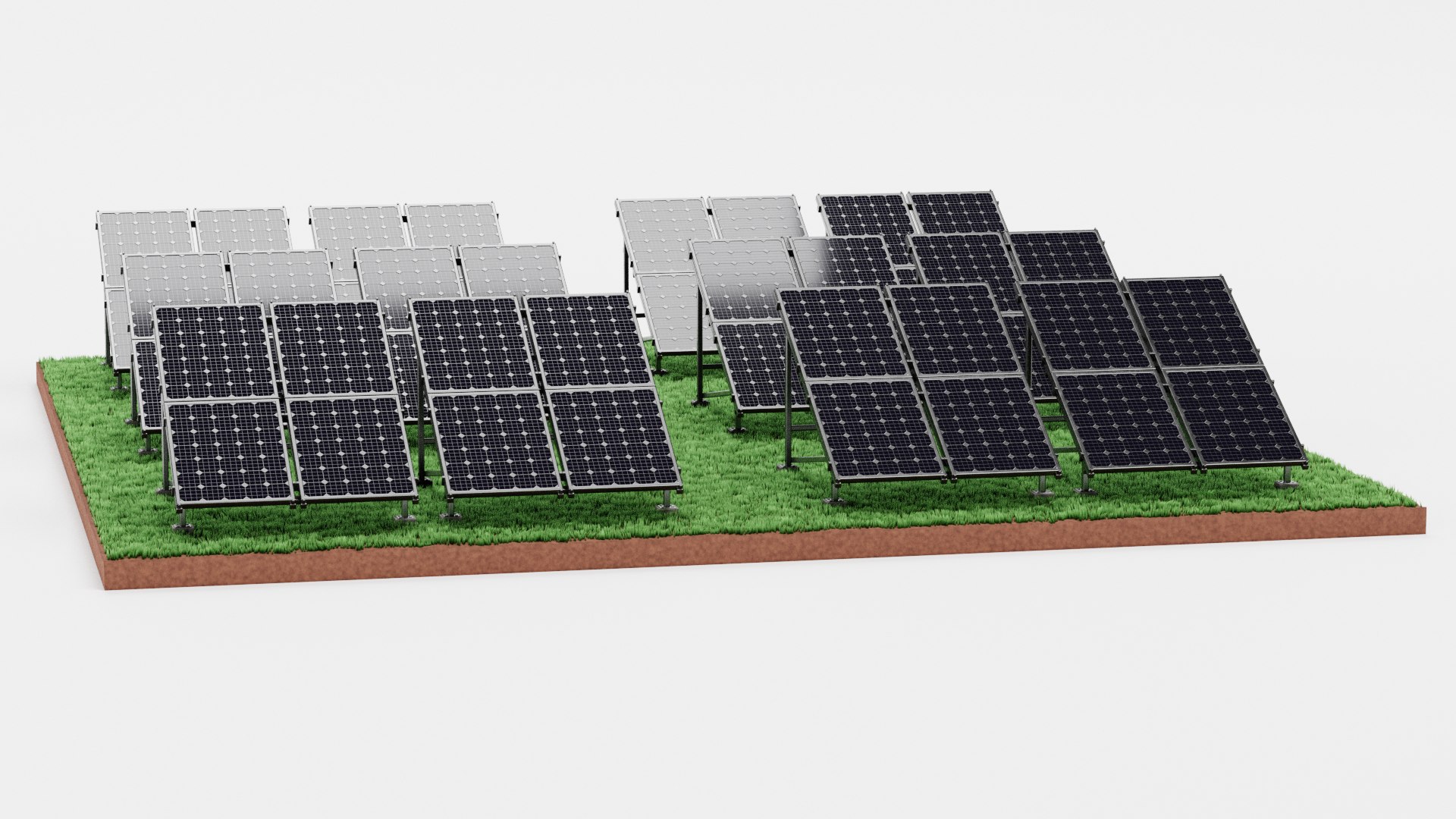 Solar Farm 1 3D - TurboSquid 1736280