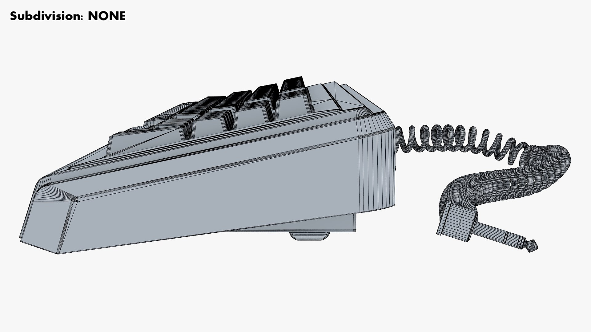 3D Model Apple Lisa A6MB101 Keyboard Vintage 1983-1986 M 1 - TurboSquid ...