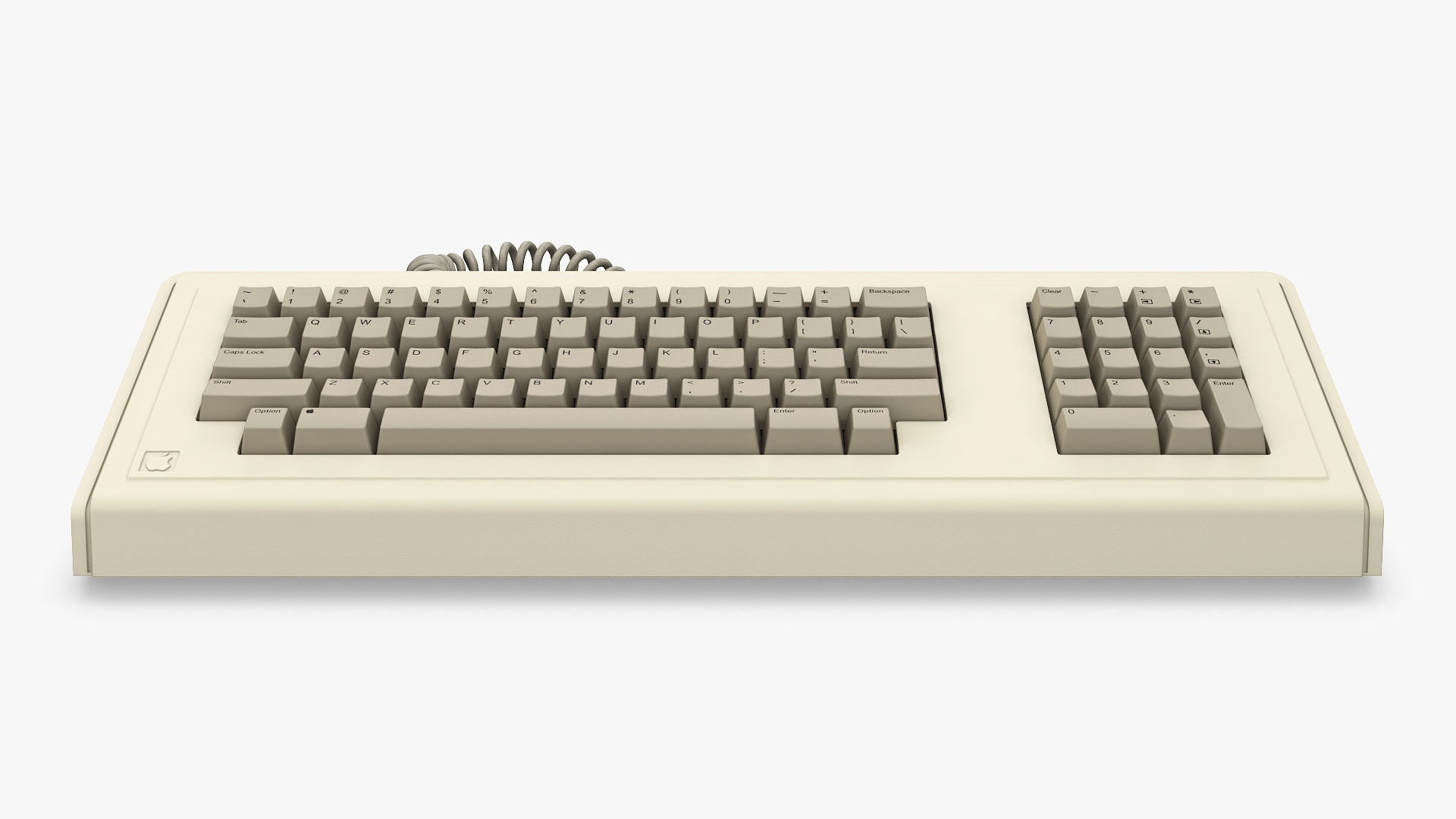 3D Model Apple Lisa A6MB101 Keyboard Vintage 1983-1986 M 1 - TurboSquid ...