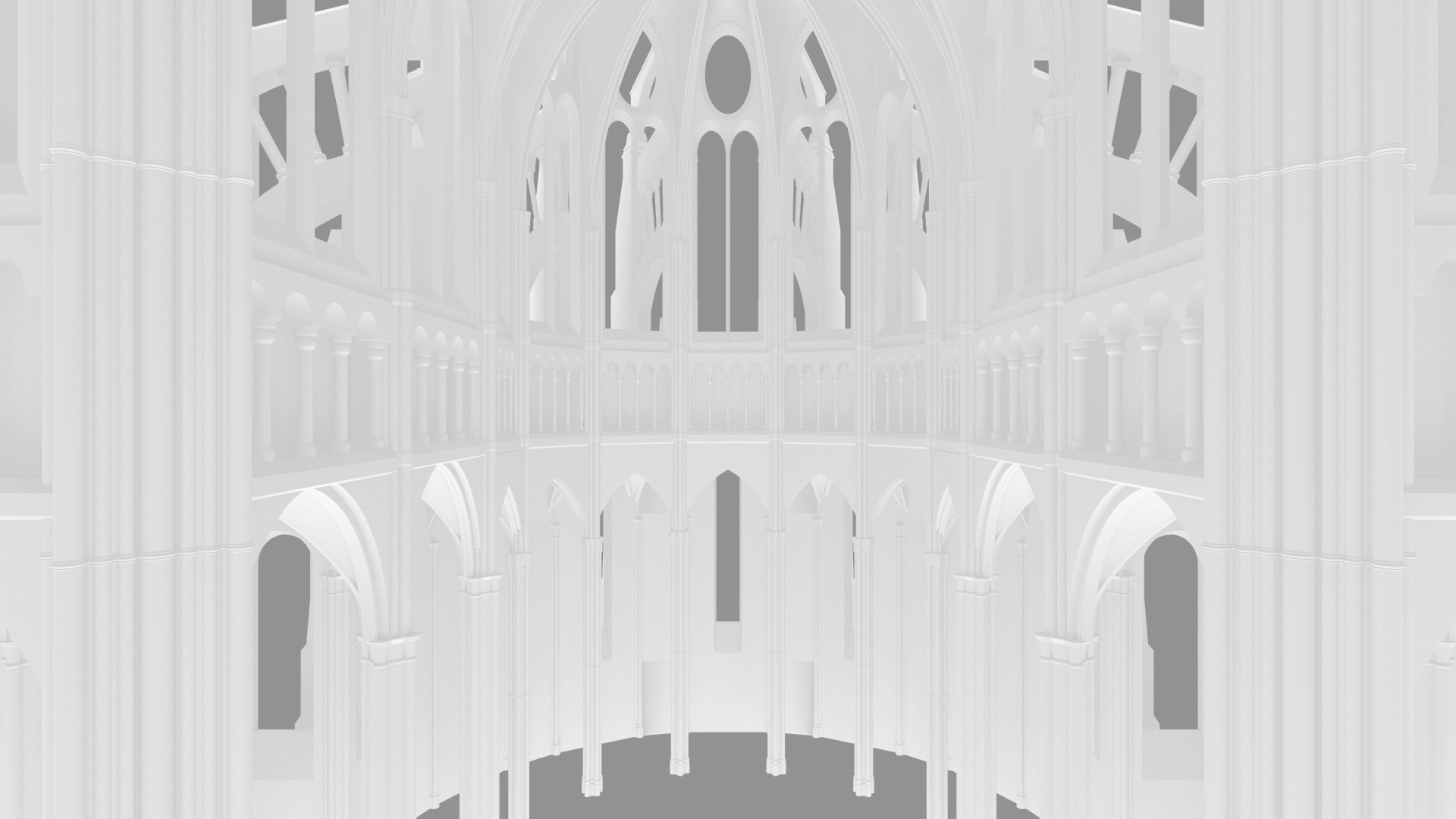 3D Chartres Cathedral Model - TurboSquid 1177979