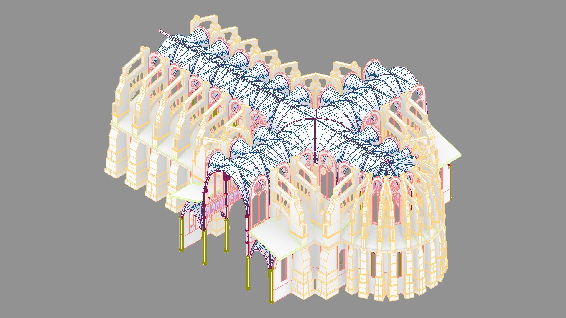 3D Chartres Cathedral Model - TurboSquid 1177979