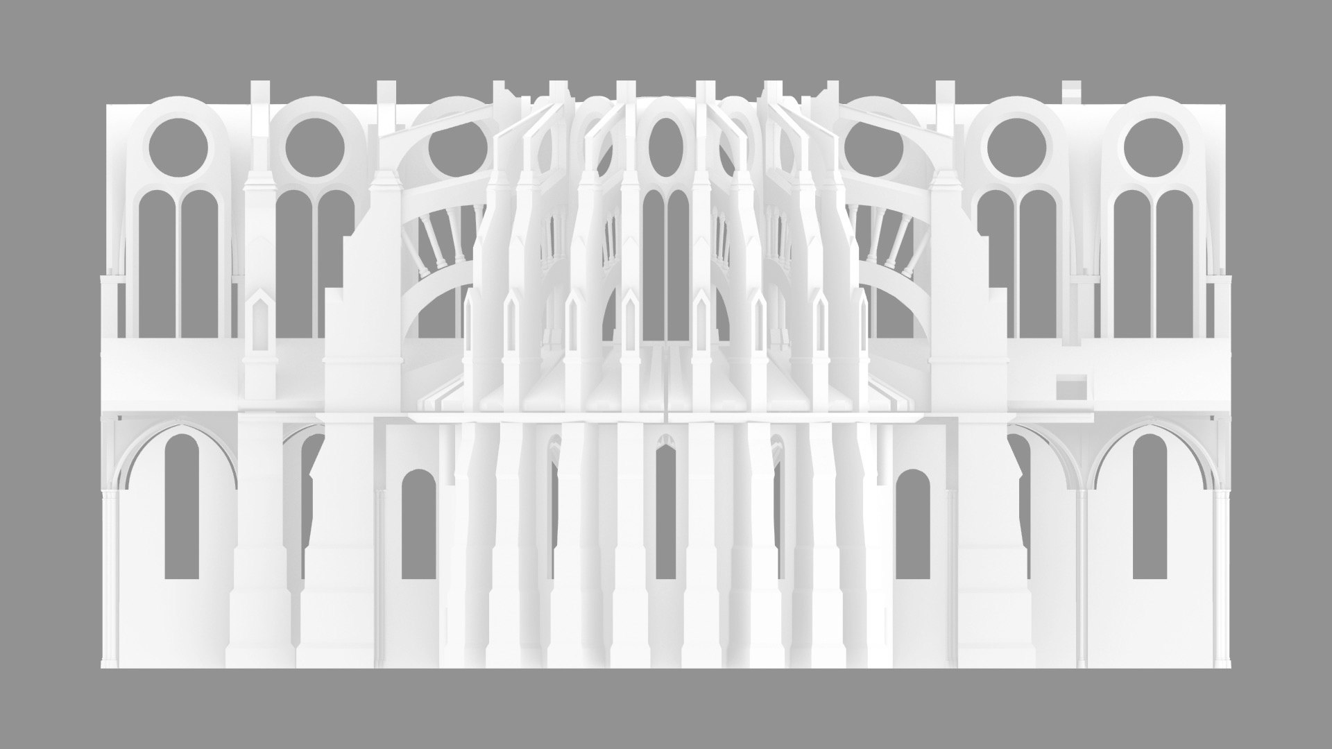 3D Chartres Cathedral Model - TurboSquid 1177979