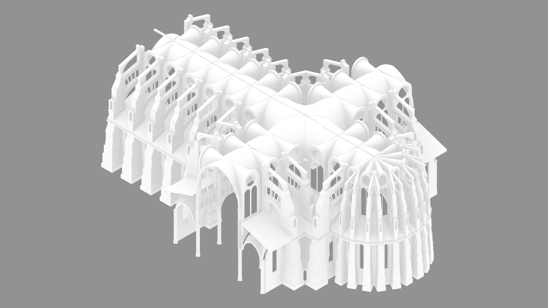 3D Chartres Cathedral Model - TurboSquid 1177979