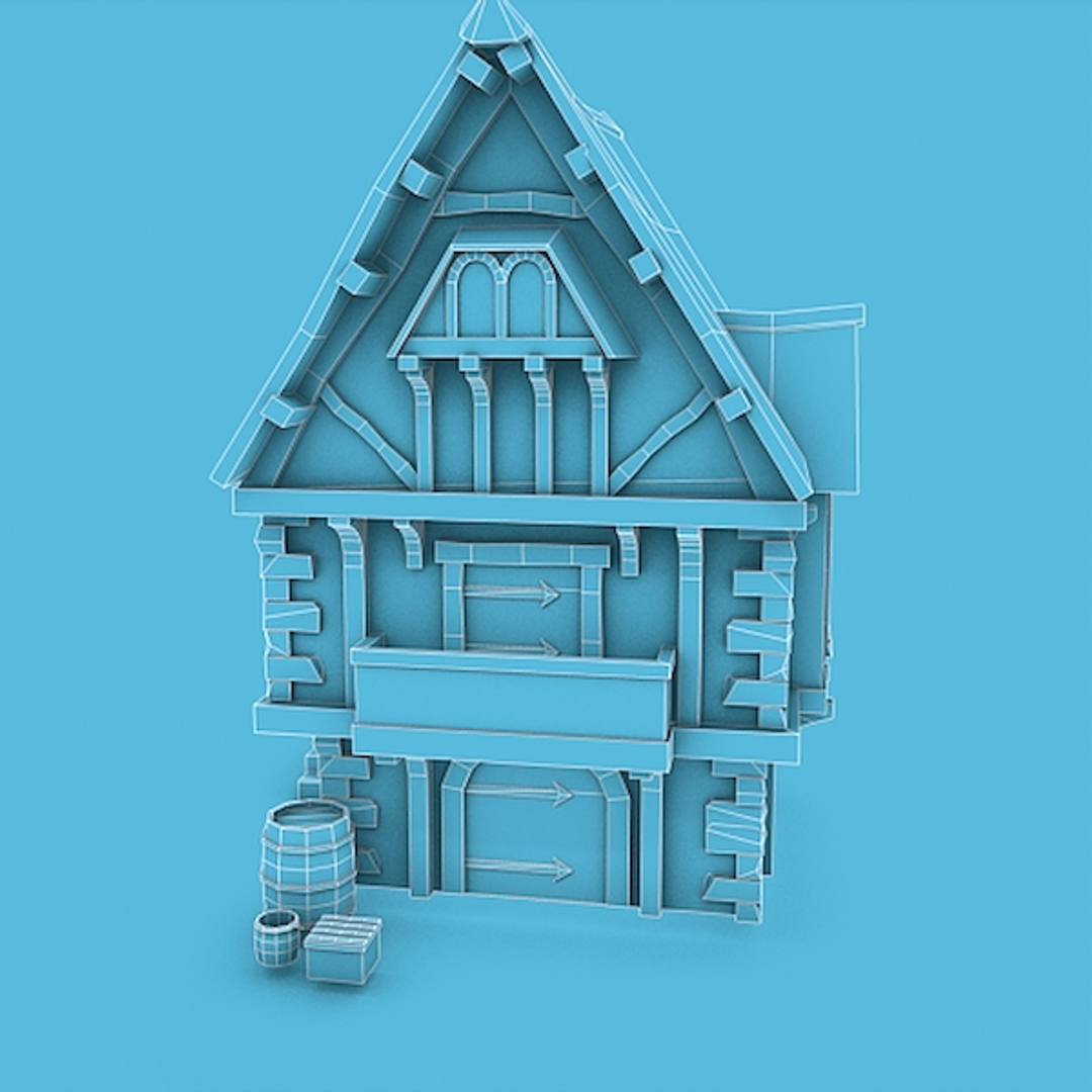 Medieval Merchant S Shop Obj