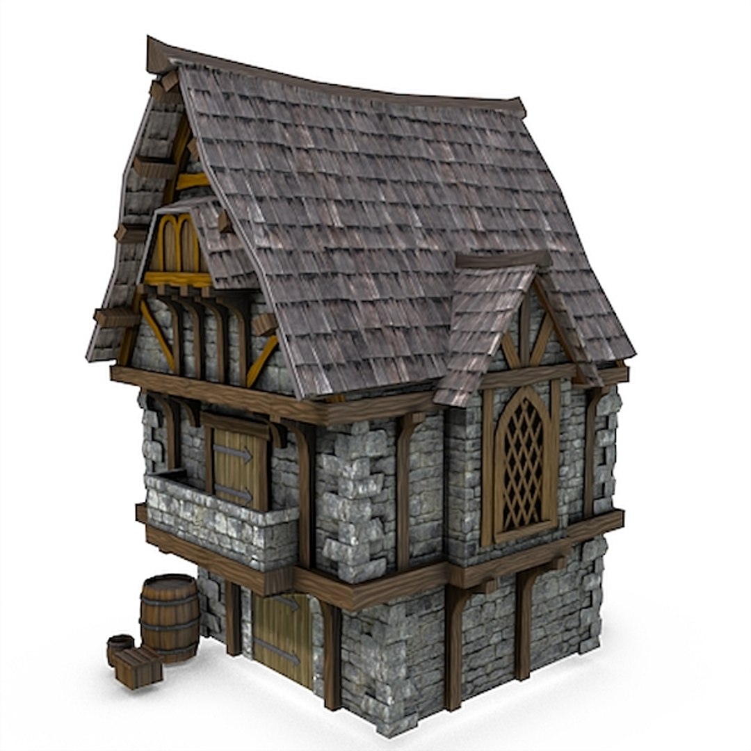 Medieval Merchant S Shop Obj