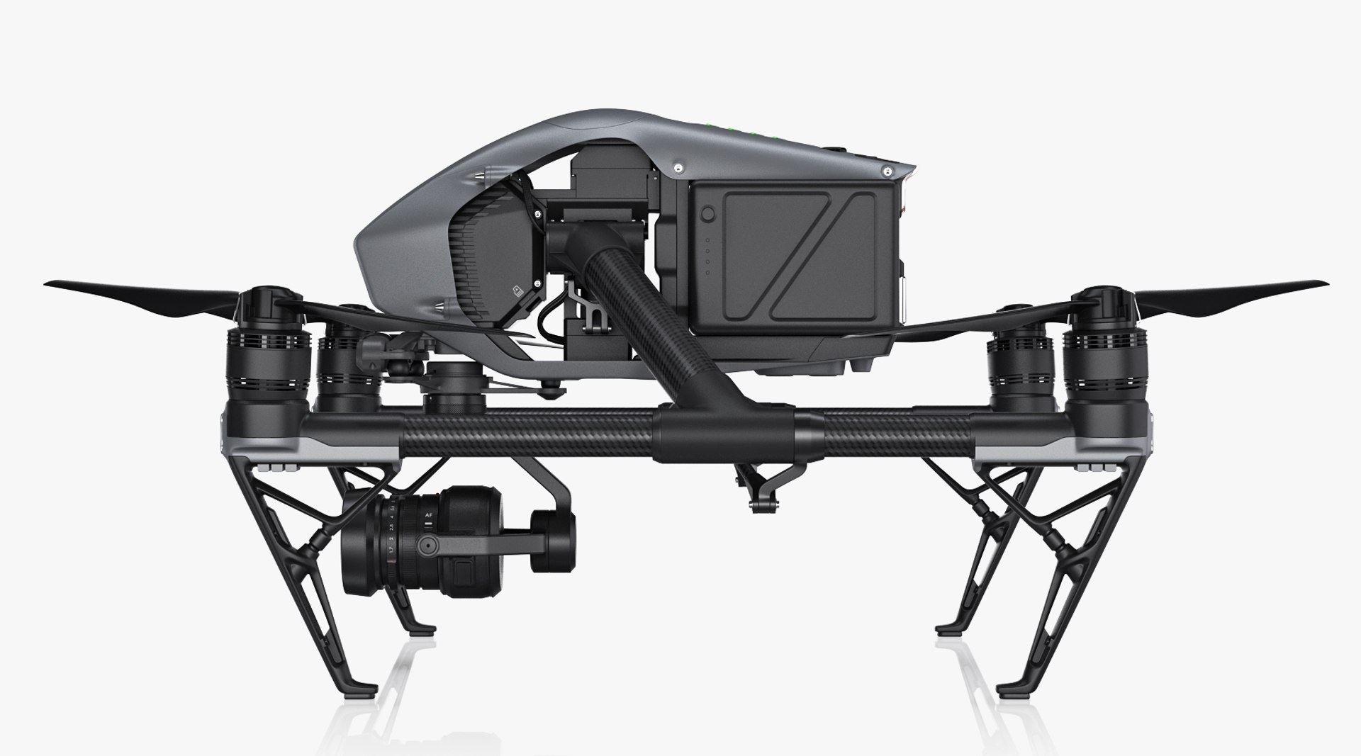 3d dji inspire 2 rigged