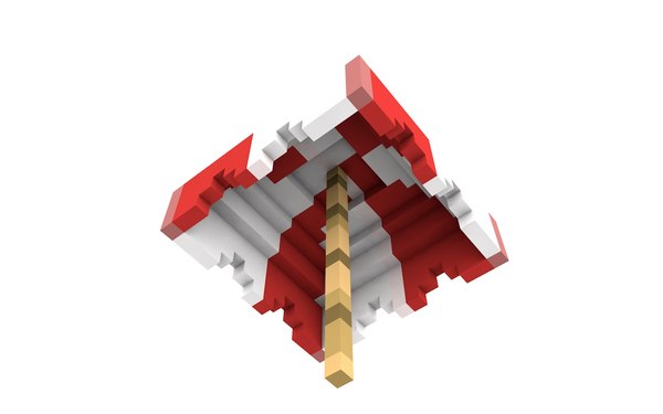 modèle 3D de Parasol de plage minecraft DBL - TurboSquid 1011875
