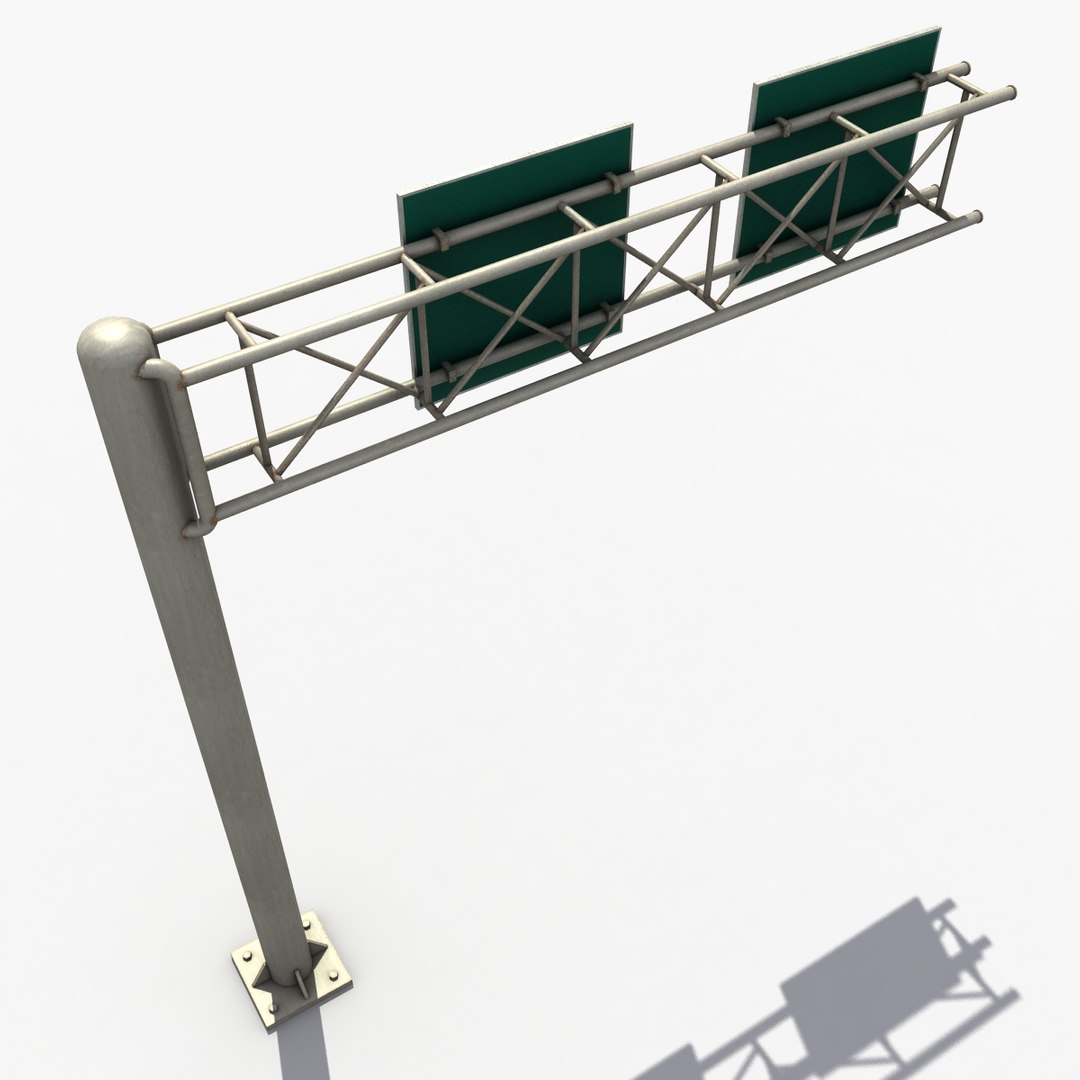 3d Model Highway Signage