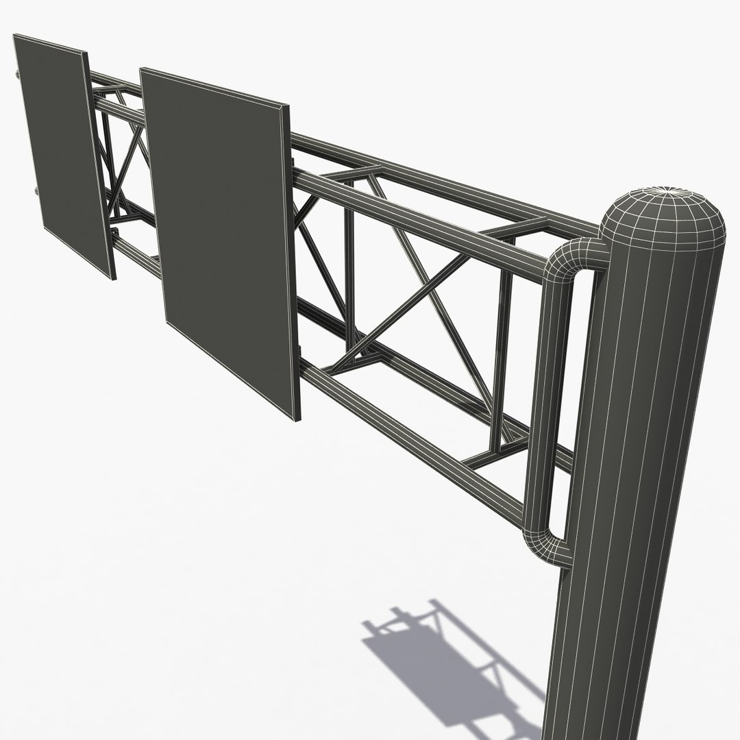 3d Model Highway Signage