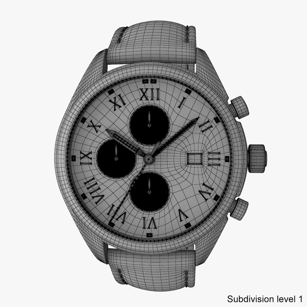 Classic Watch 4 3D Model - TurboSquid 1402943