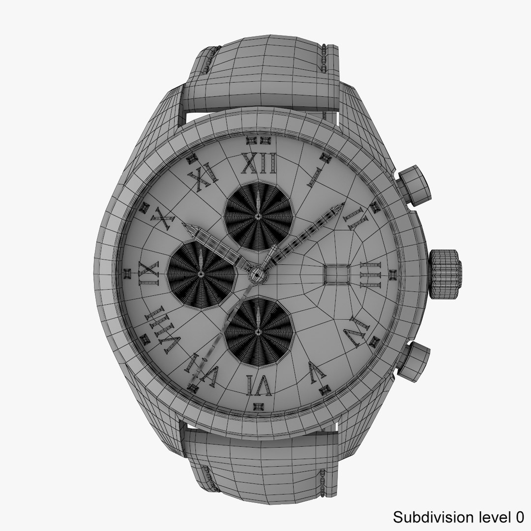 Classic Watch 4 3D Model - TurboSquid 1402943