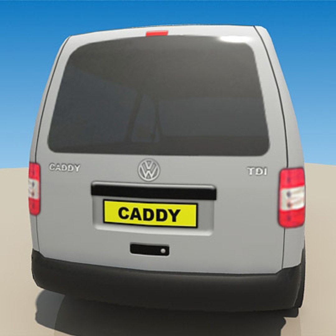 3d Low-poly Caddy Tdi Model